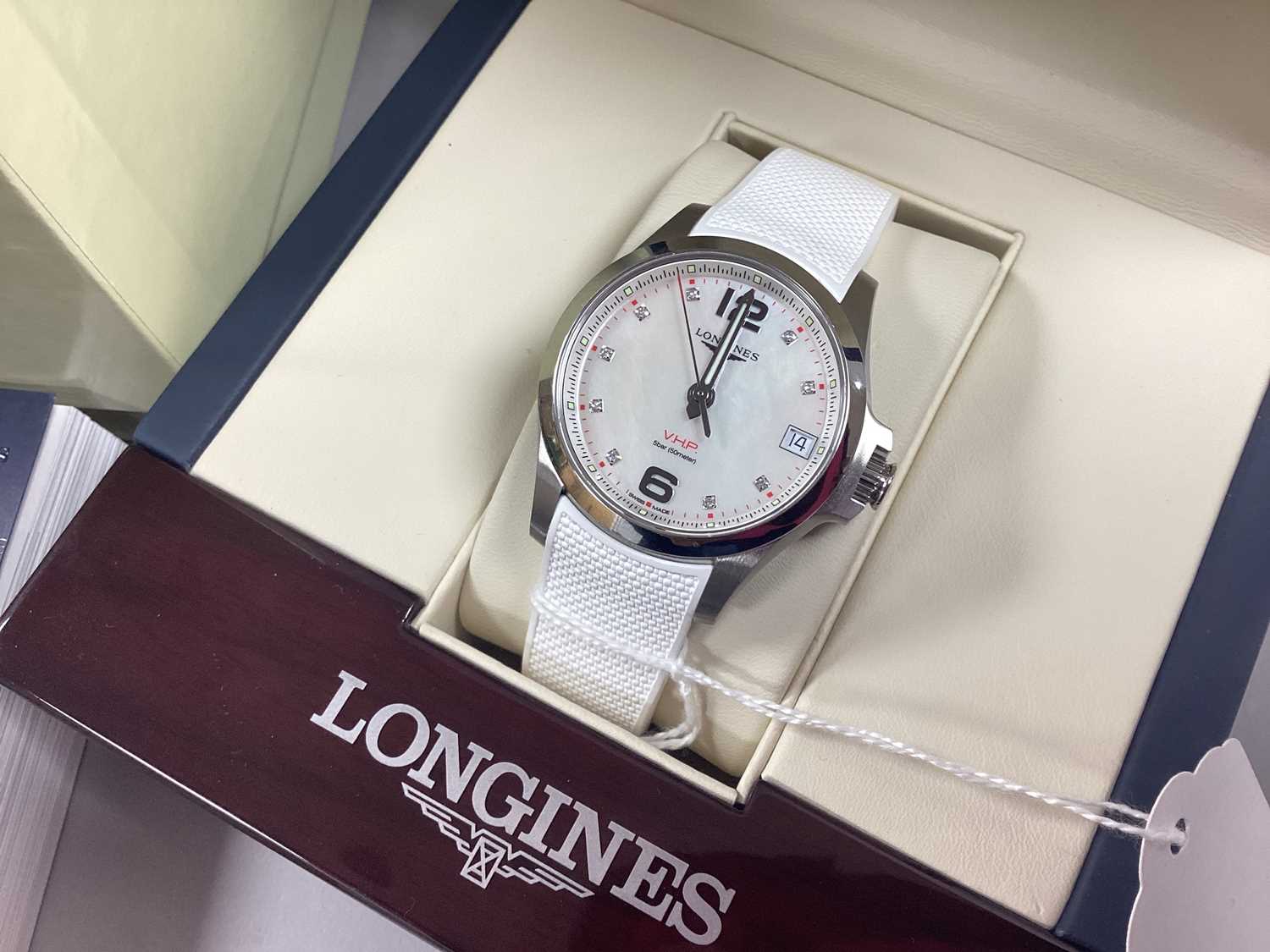Lot 256 - Longines; Conquest VHP Ladies Stainless