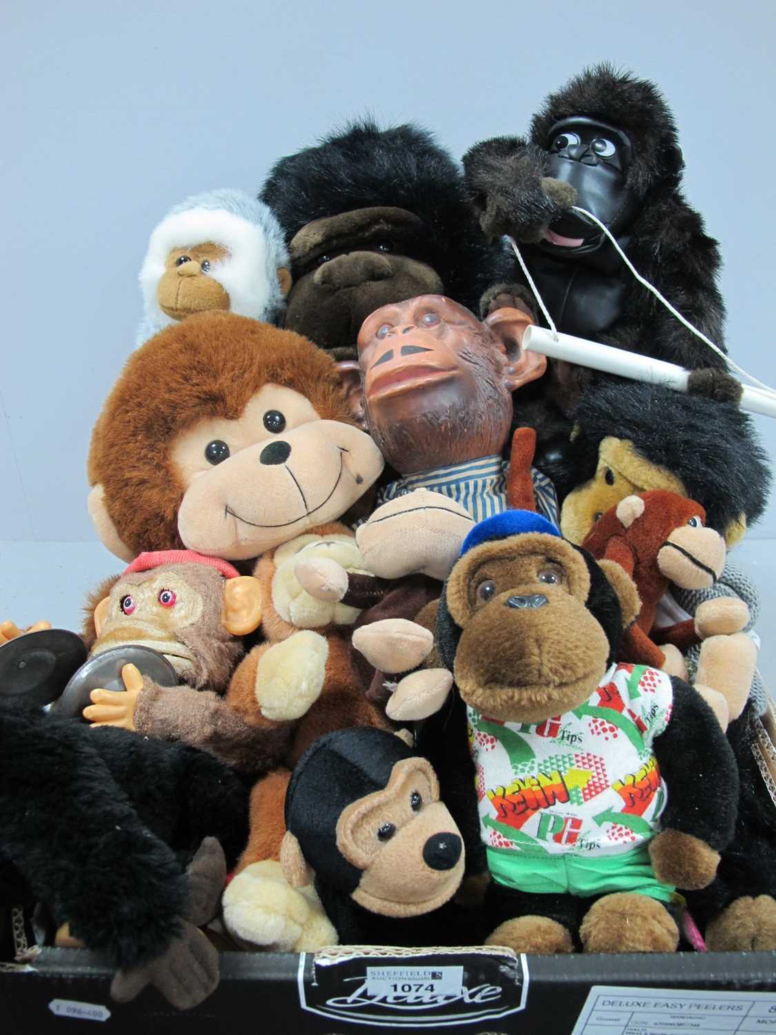 Lot 1074 - A Quantity Of Toy / Soft Toy Monkeys. To