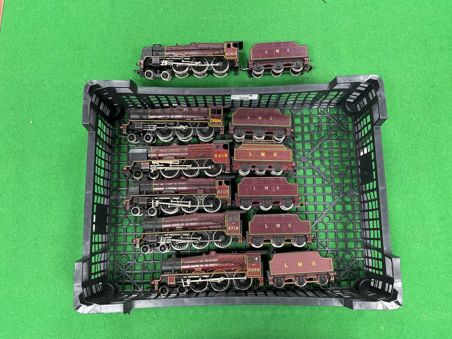 Lot 520 - Six 00 gauge LMS 4-6-0 locomotives by