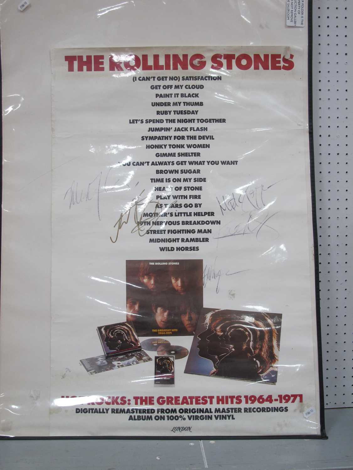 Lot 302 - Rolling Stones Signed Promo Poster for The