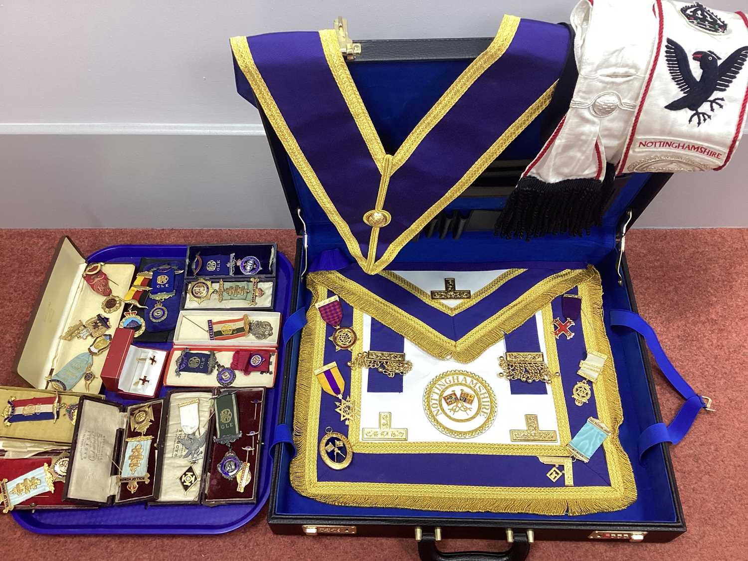 Lot 247 - Masonic Regalia; Nottinghamshire, dress