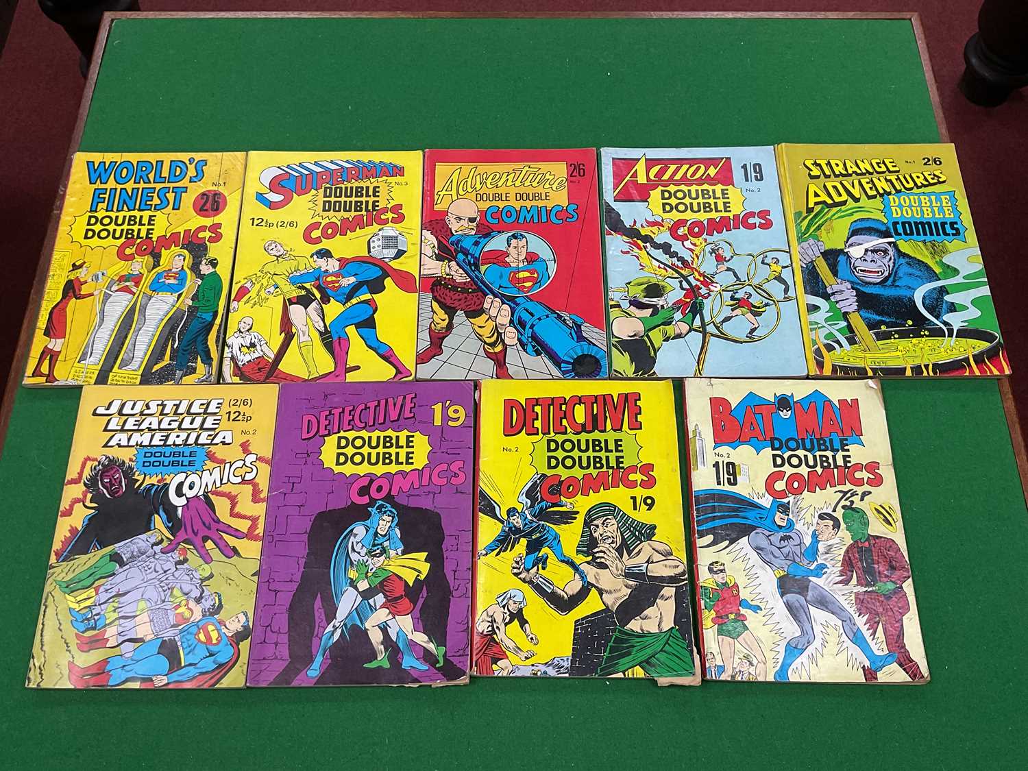 Lot 945 - Nine Double Double Comics. Comprising Of