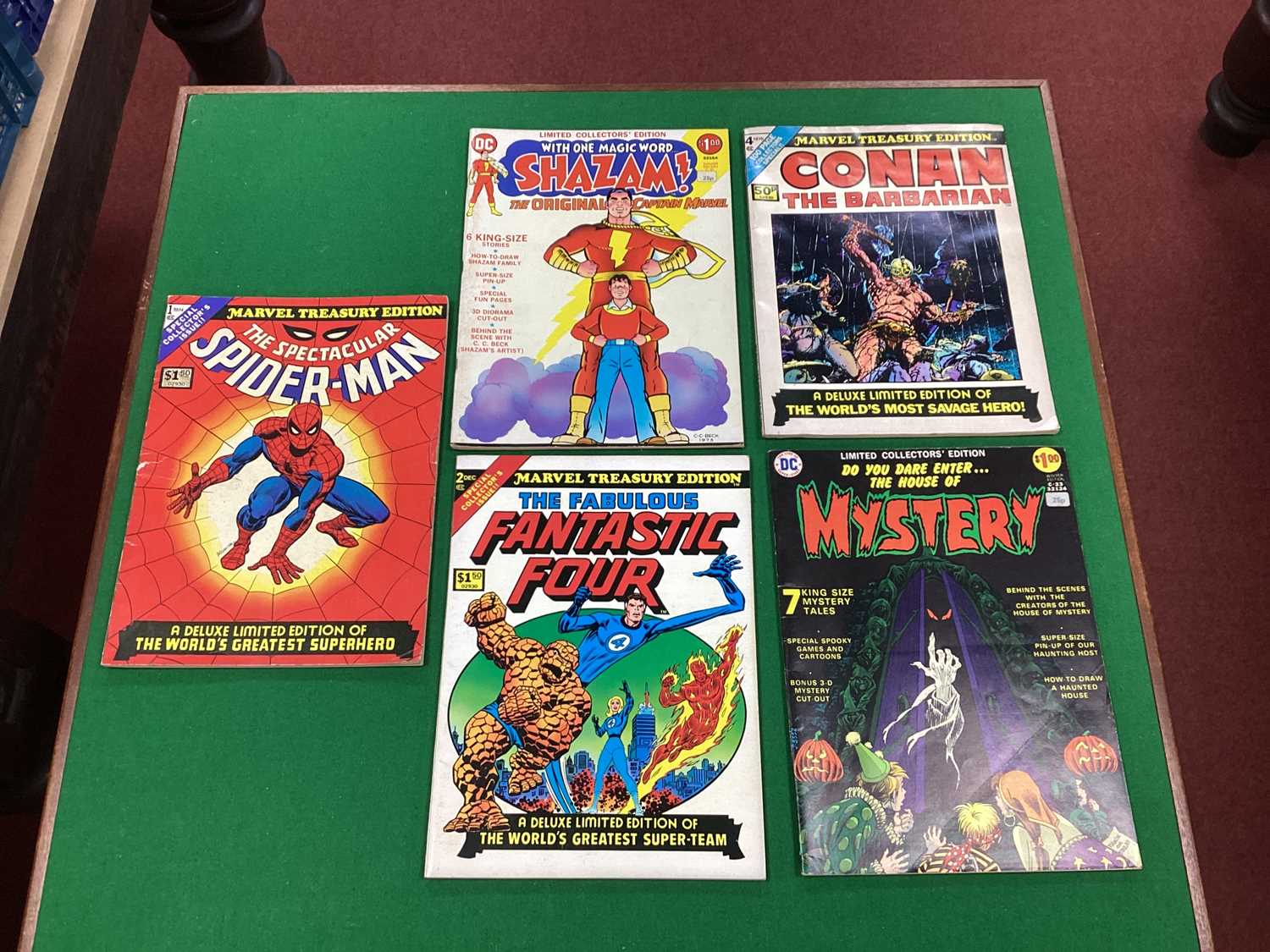 Lot 756 Five Marvel Treasury Dc Limited Collectors