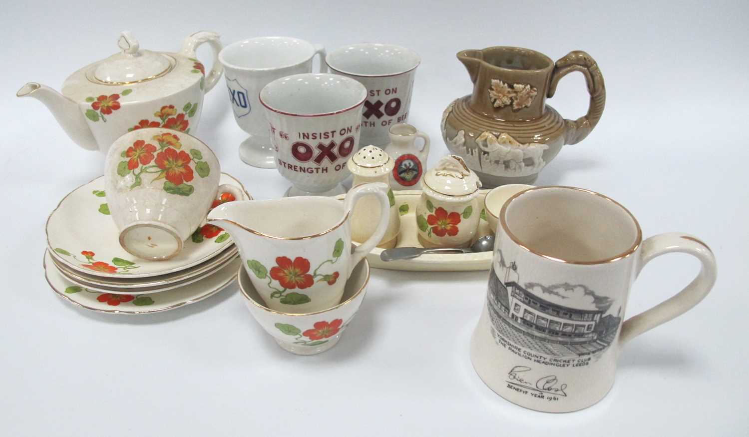 Lot 1246 - Three Vintage Oxo Advertising Mugs,