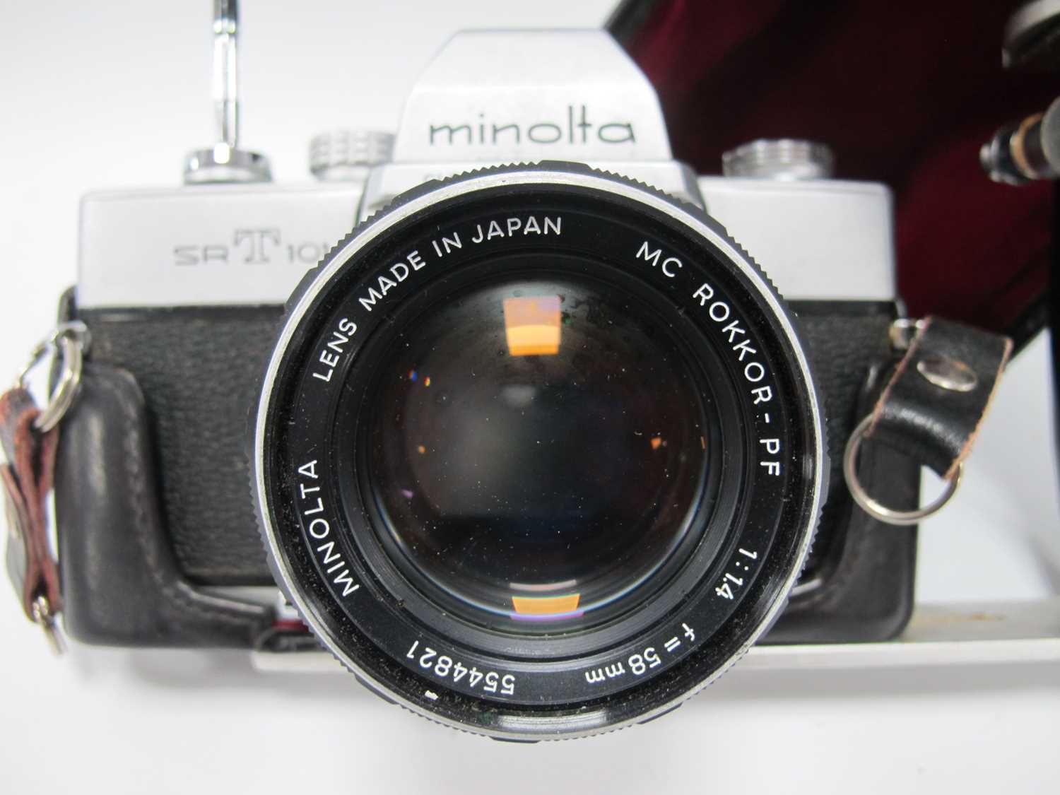 Lot 1471 - Camera; Minolta SRT101 with hand grip and