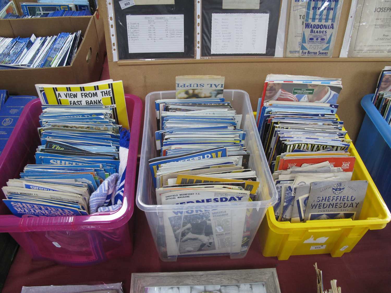 Lot 653 - Sheffield Wednesday Home Programmes, many