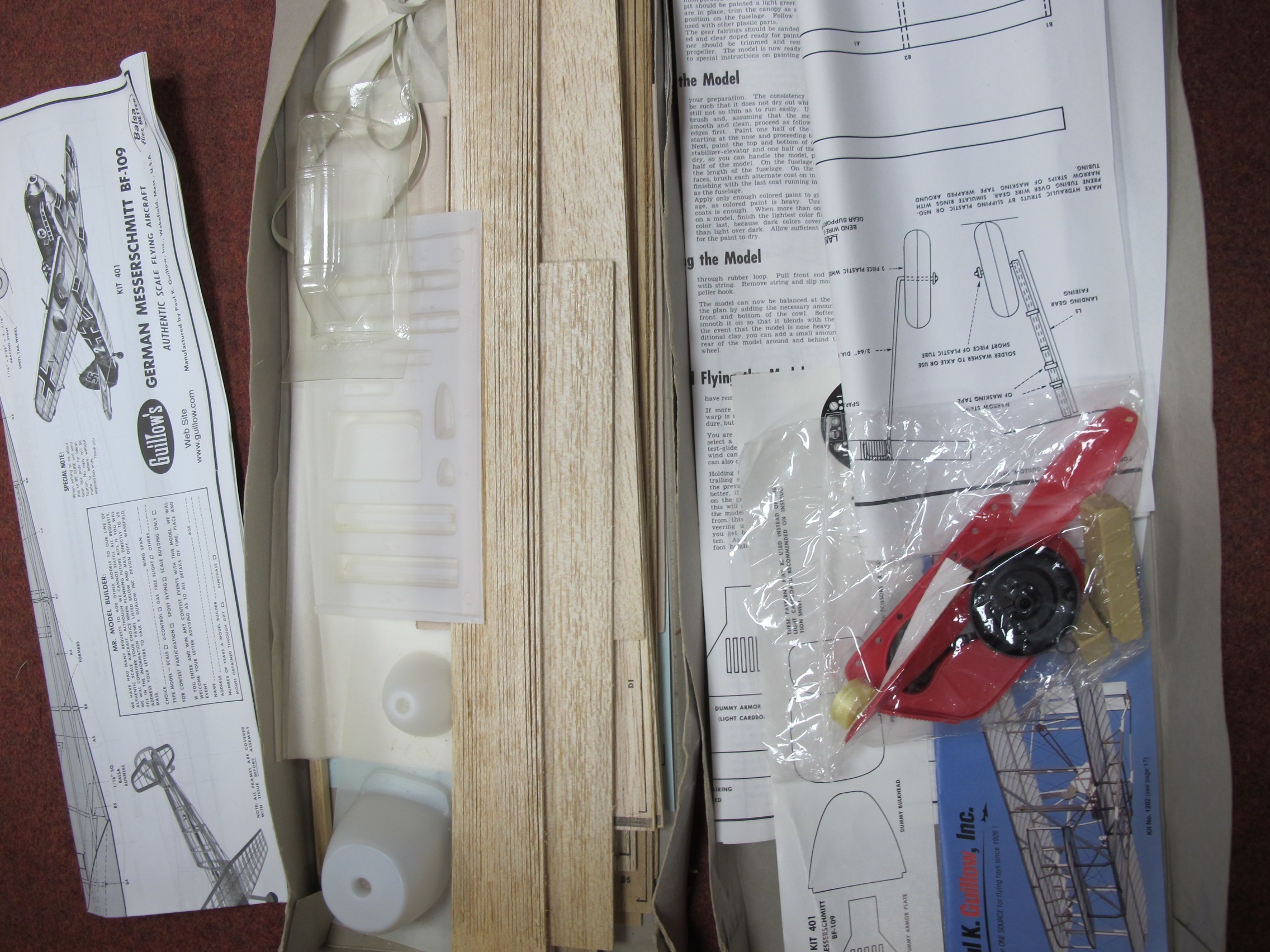 Lot 430 - Four Balsa Wood Rubber Powered Model