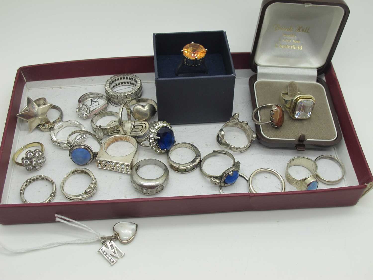 Lot 211 - A Collection of Assorted Modern Dress Rings,