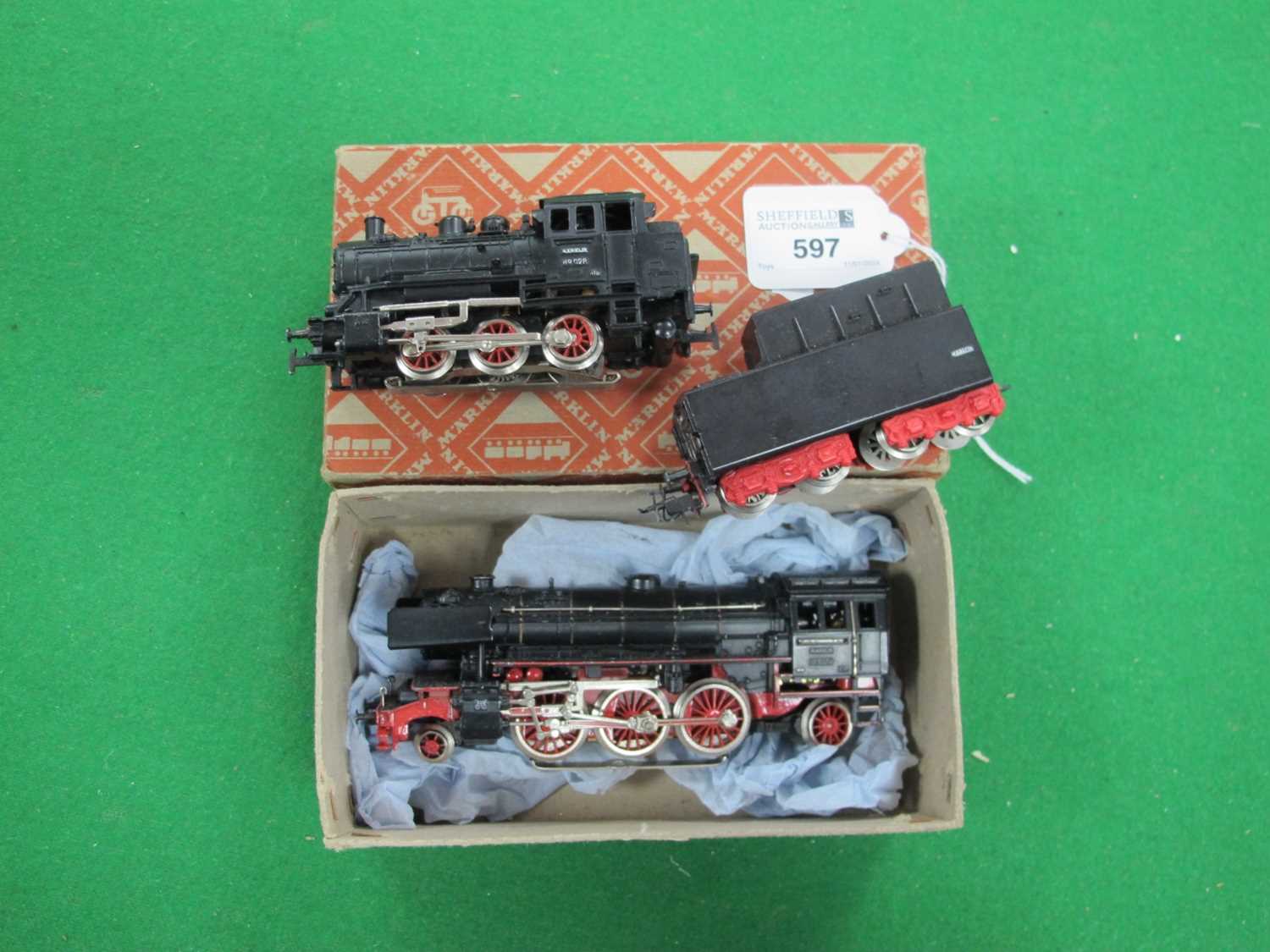 Lot 597 - A Mid XX Century Marklin 'HO' scale 3005 2-6-