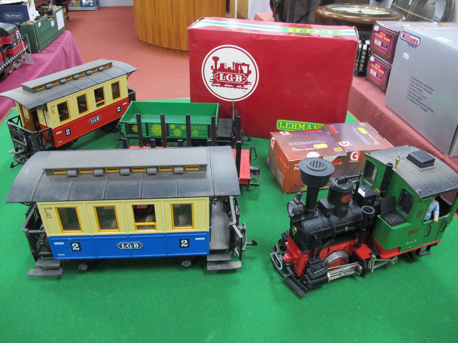 Lot 334 - Two L.G.B "G" Gauge 0-4-0 Locomotives,